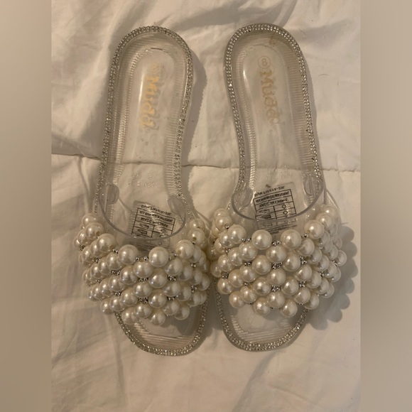 Mudd | Shoes | Mudd Clear Slides | Poshmark